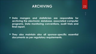 CLINICAL DATA MANGEMENT (CDM) | PPT