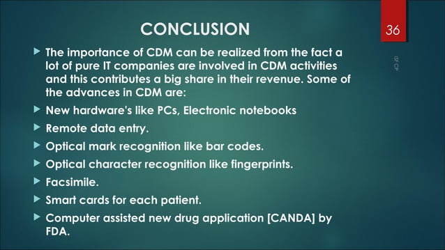 CLINICAL DATA MANGEMENT (CDM) | PPT | Databases | Computer Software and Applications