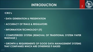 CLINICAL DATA MANGEMENT (CDM) | PPT