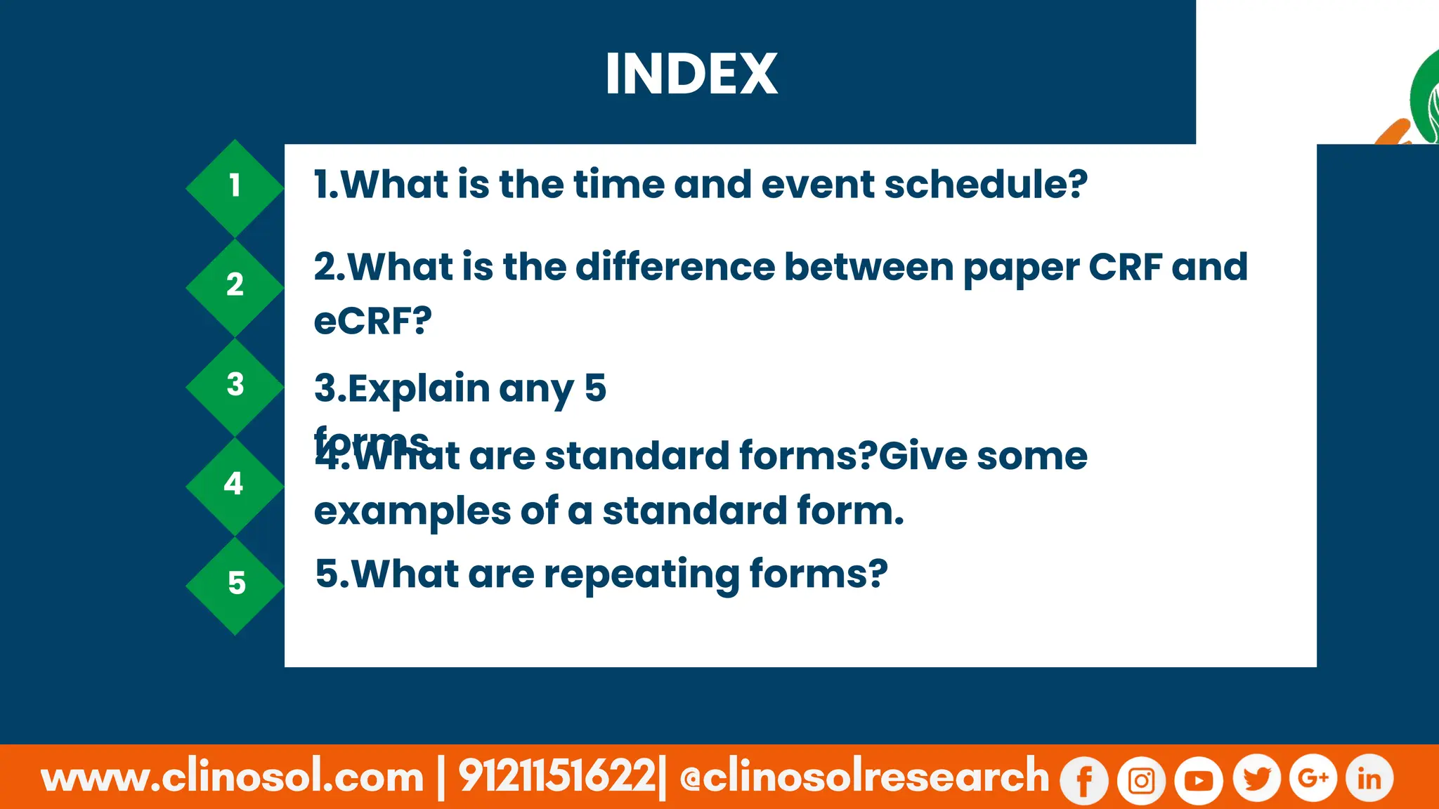 Clinical Data Management Interview Question Part 2 | PPTX