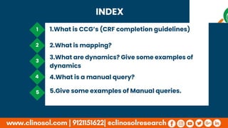 Clinical Data Management Interview Question Part 4 | PPTX