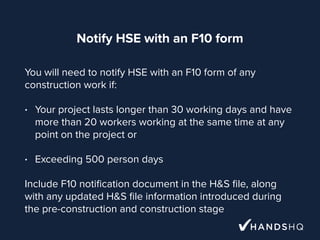 CDM 2015 Regulations for Construction Firms | PDF