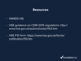 CDM 2015 Regulations for Construction Firms | PDF