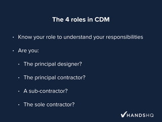 CDM 2015 Regulations for Construction Firms | PDF