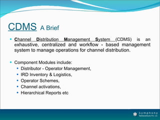 Channel Distribution Management System | PPT | Operating Systems | Computer Software and ...