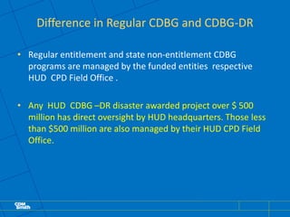 Overview of CDGB Disaster Recovery | PDF