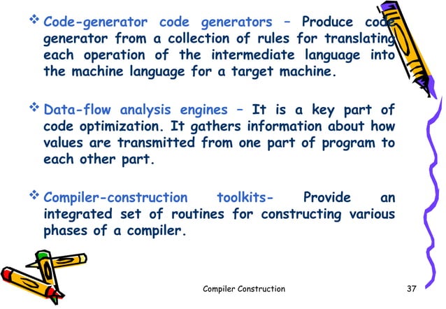 Compiler Design Slides for Third Year Computer Science and Engineering | PPTX