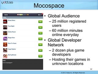 Cdn-Summit-2012-mocospace-and-yottaa | PPTX