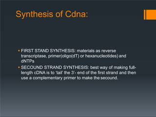 C dna and genomic libraries copy | PPT