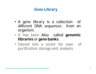cDNA and Genomic libraries preparation | PPT