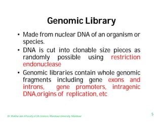 cDNA and Genomic libraries preparation | PPT