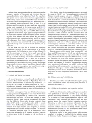 C dna array analysis prior to heart failure reveals an incr | PDF