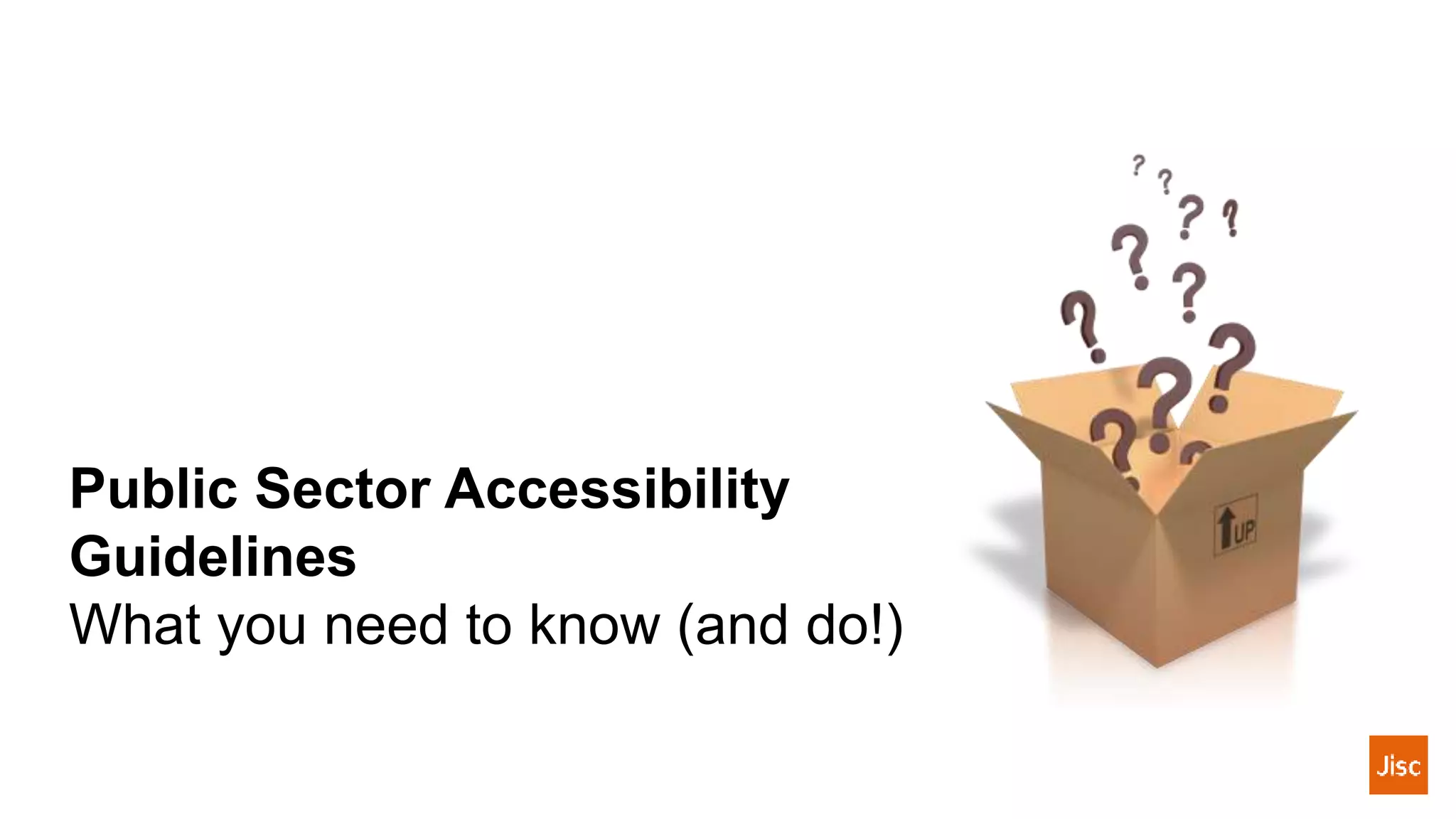 Public Sector Accessibility Guidelines: What you need to know (and do ...