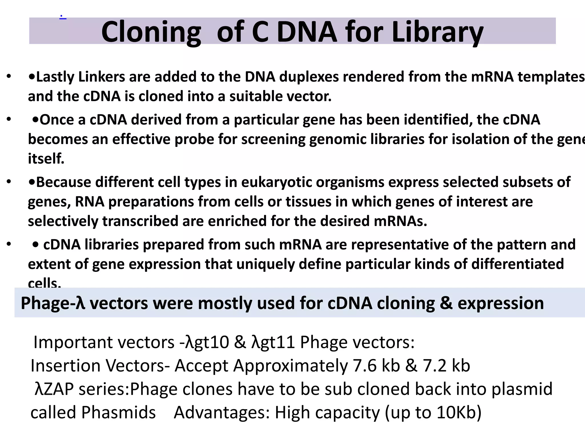 C dna library | PPT