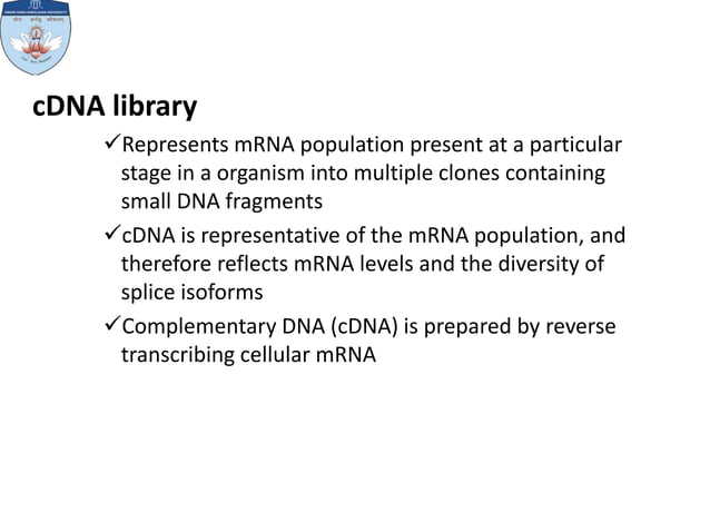 cDNA synthesis | PPTX