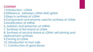cdna synthesis and construction of gene libraries.pptx