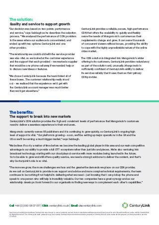 CenturyLink CDN Case Study