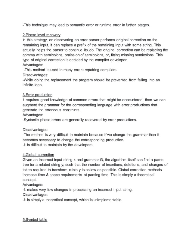 Compiler Design | DOCX | Programming Languages | Computing