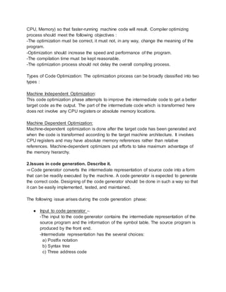 Compiler Design | DOCX | Programming Languages | Computing