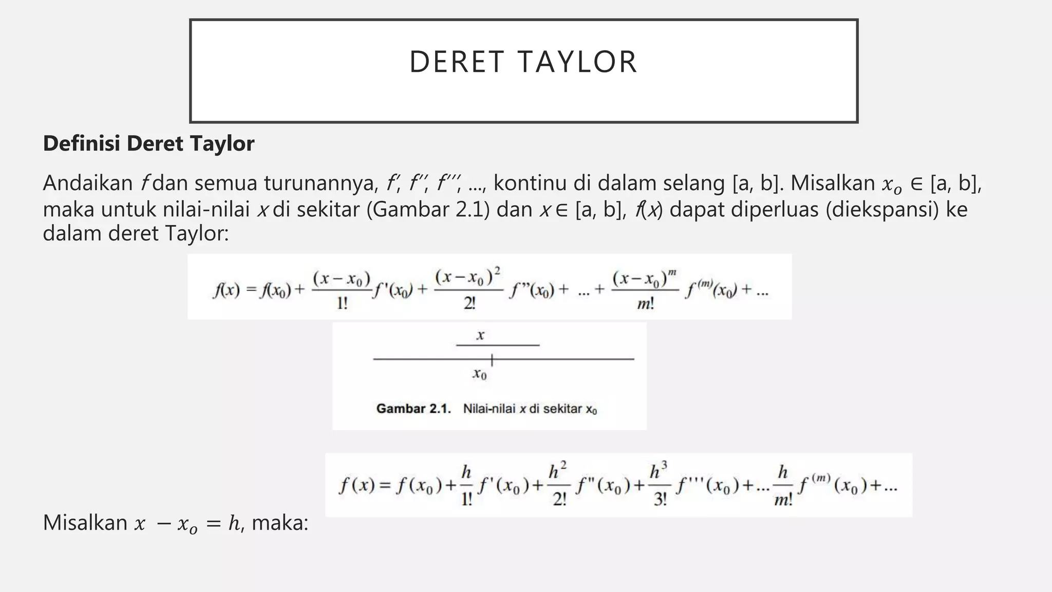 Deret Taylor dan McLaurin | PPTX