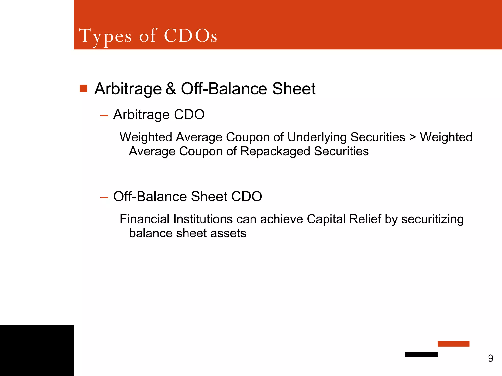 CDO: Collateralized Debt Obligation | PPT