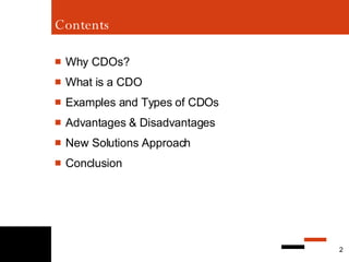 CDO: Collateralized Debt Obligation | PPT