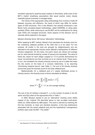 CDO rating methodology | PDF