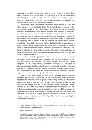 CDO rating methodology | PDF