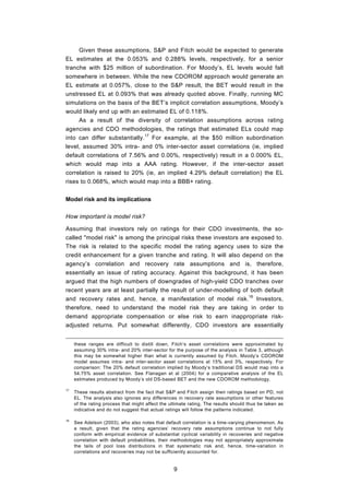 CDO rating methodology | PDF