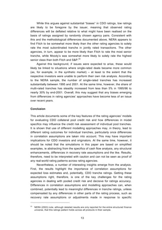CDO rating methodology | PDF