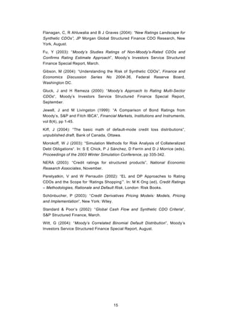 CDO rating methodology | PDF