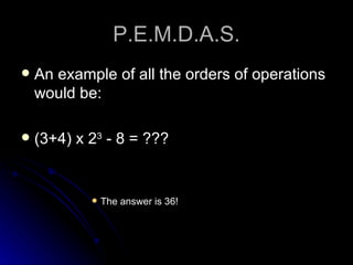 pemdas | PPT | Programming Languages | Computing