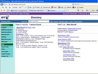 BT Directory | PPT