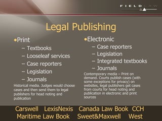 Legal Research - Case law basics | PPS