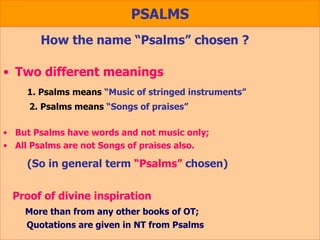 PSALMS | PPT