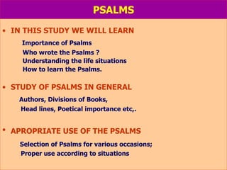 PSALMS | PPT