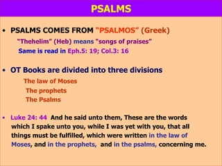 PSALMS | PPT