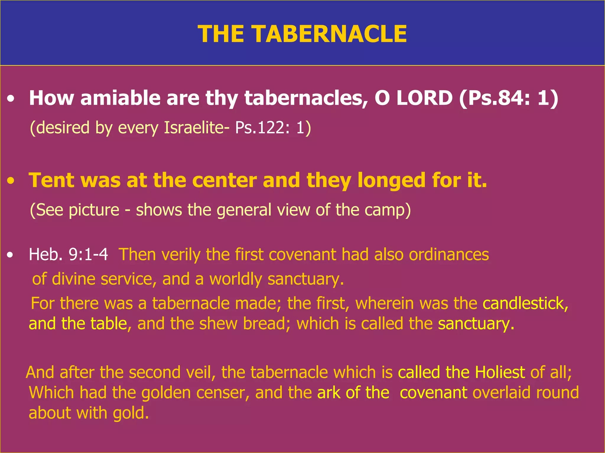 TABERNACLE | PPT