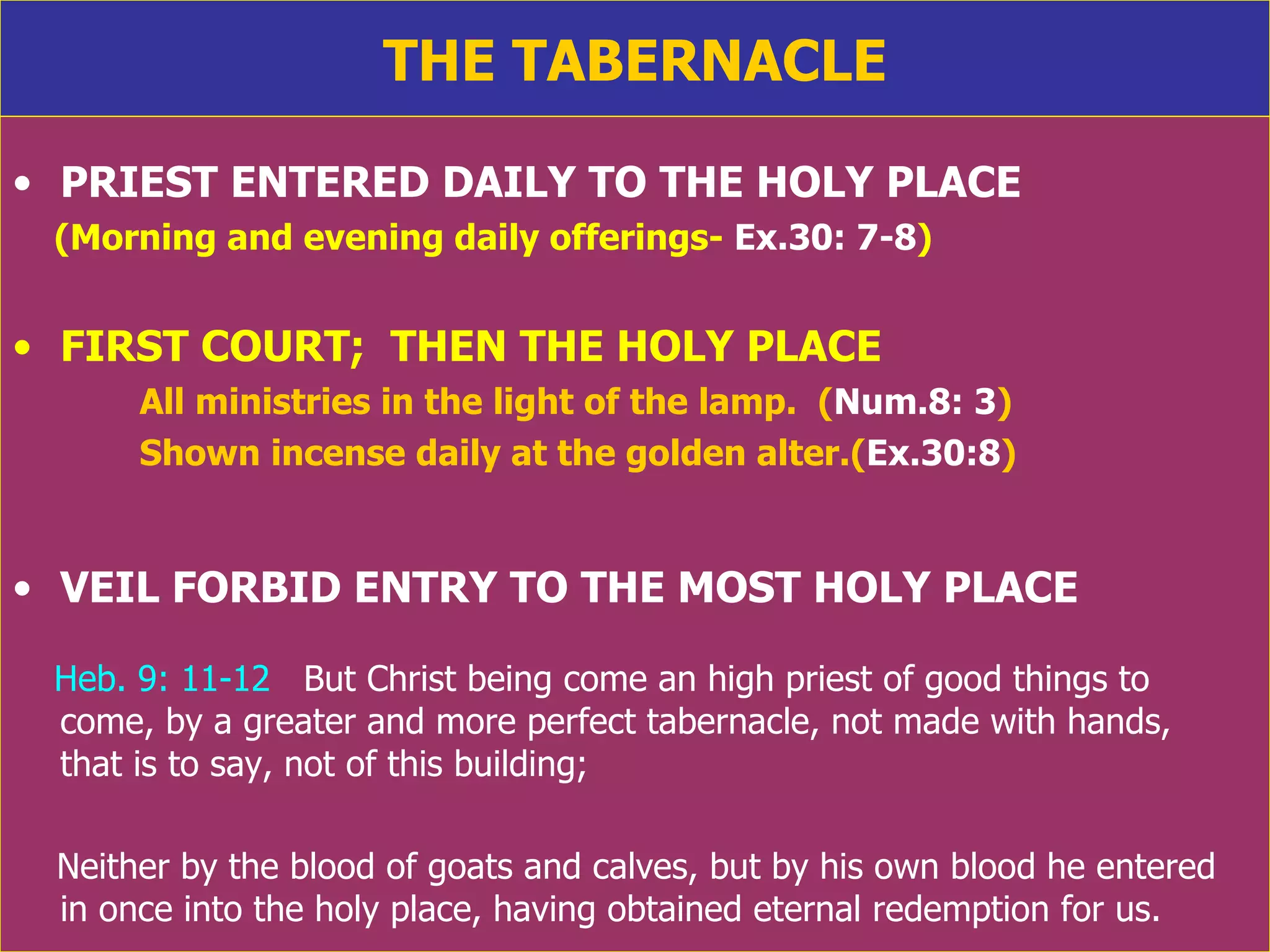 TABERNACLE | PPT