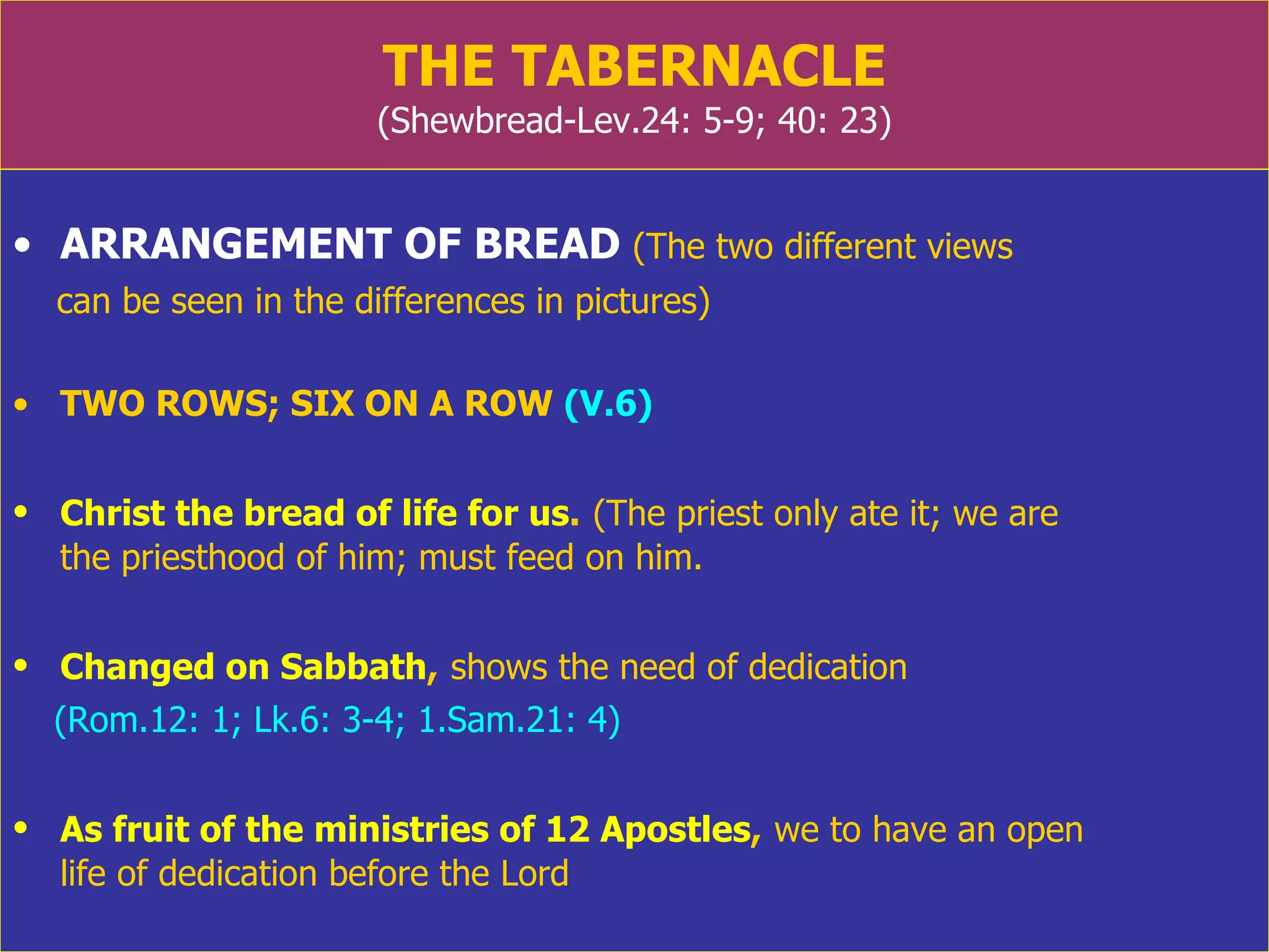 TABERNACLE | PPT