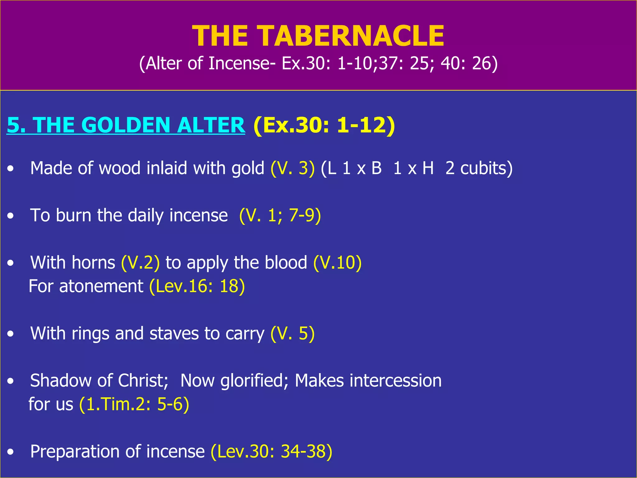 TABERNACLE | PPT