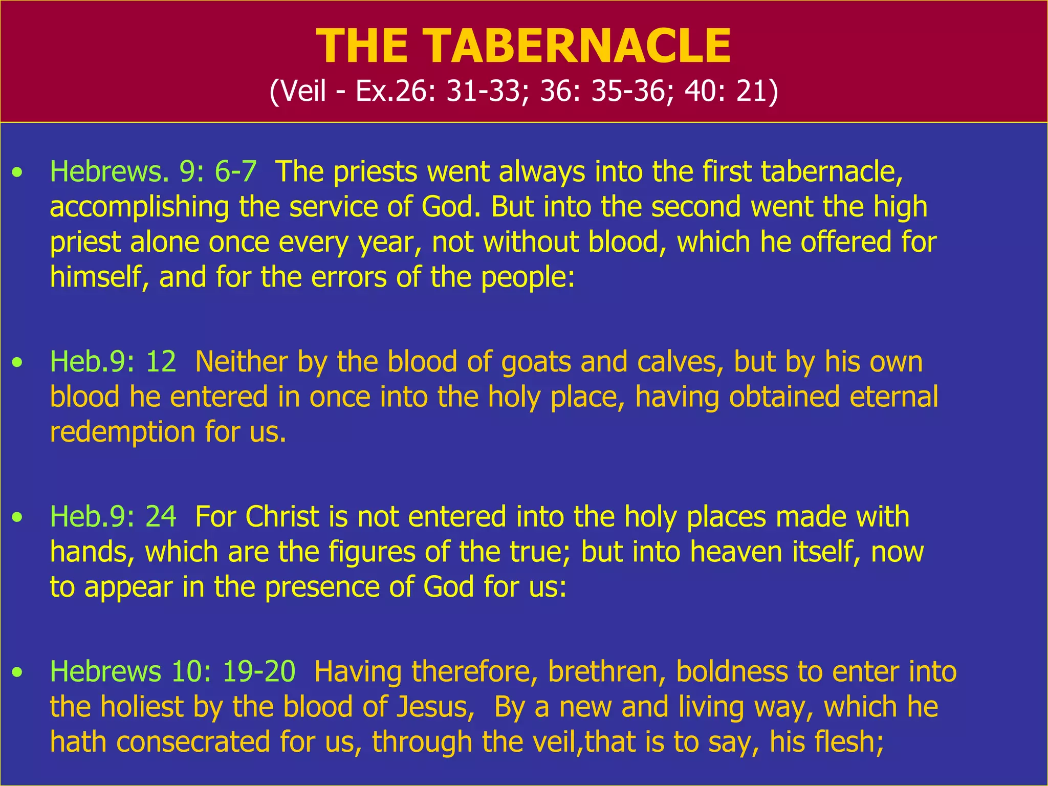 TABERNACLE | PPT