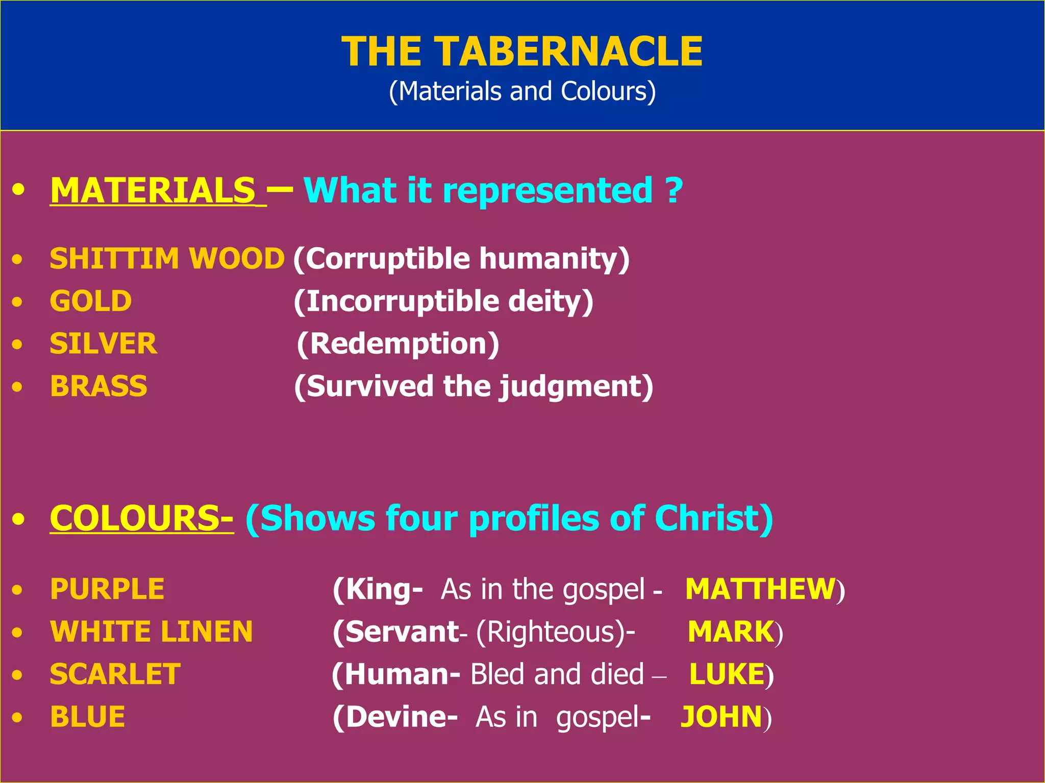TABERNACLE | PPT