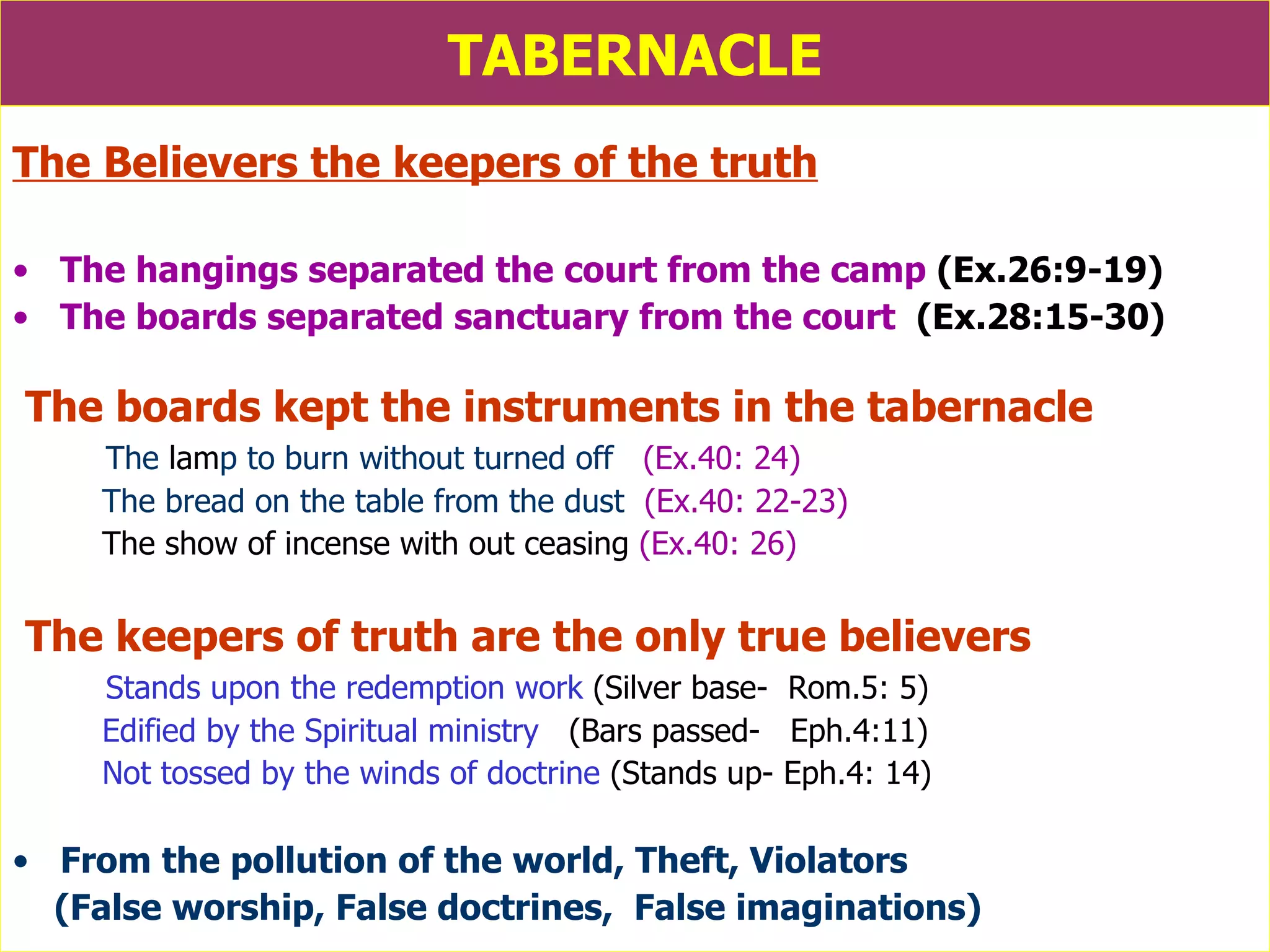TABERNACLE | PPT