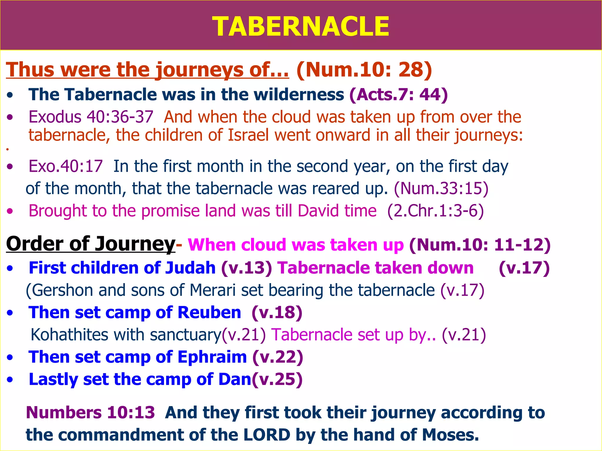 TABERNACLE | PPT