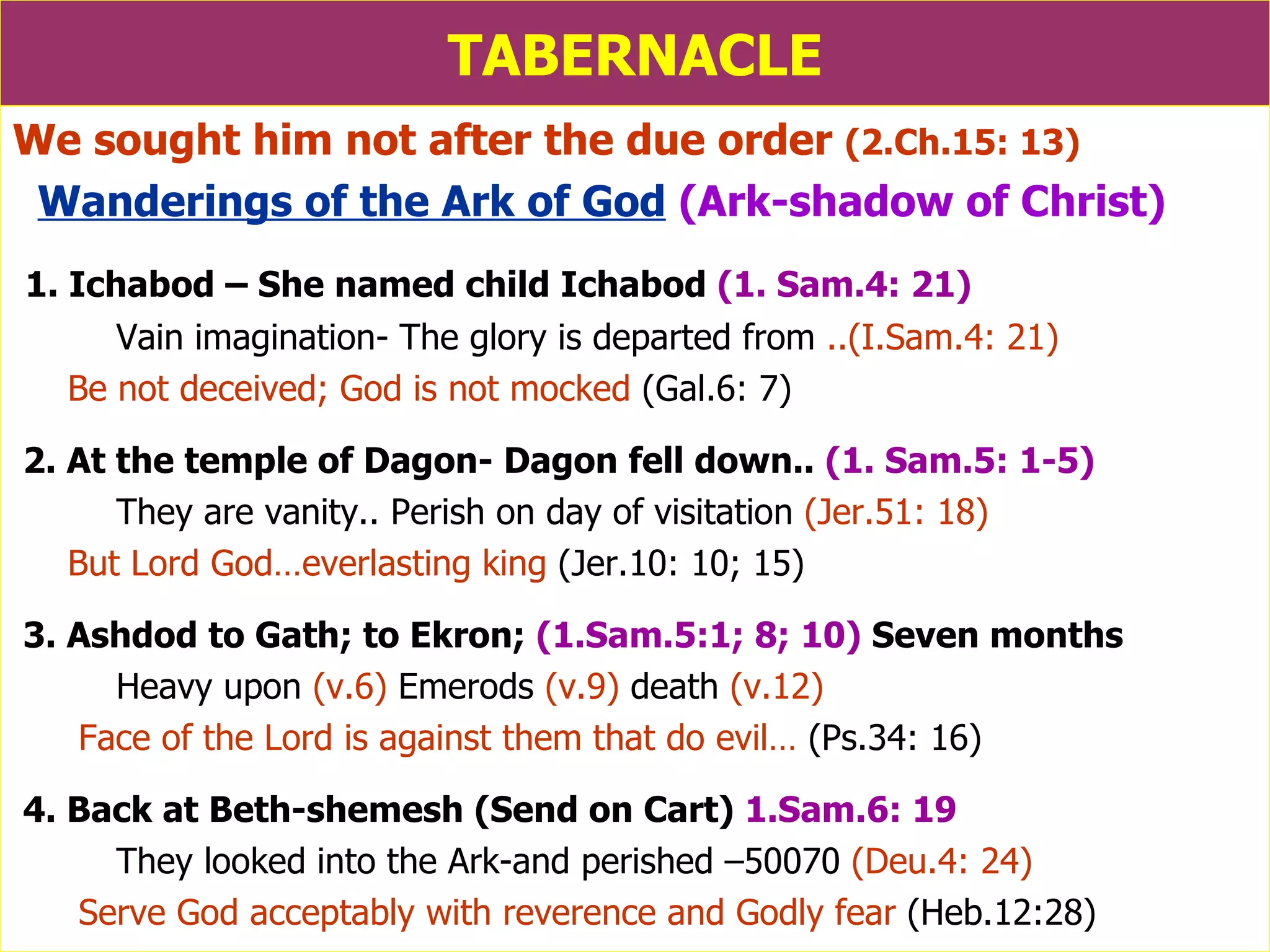 TABERNACLE | PPT