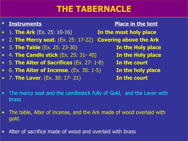 TABERNACLE | PPT