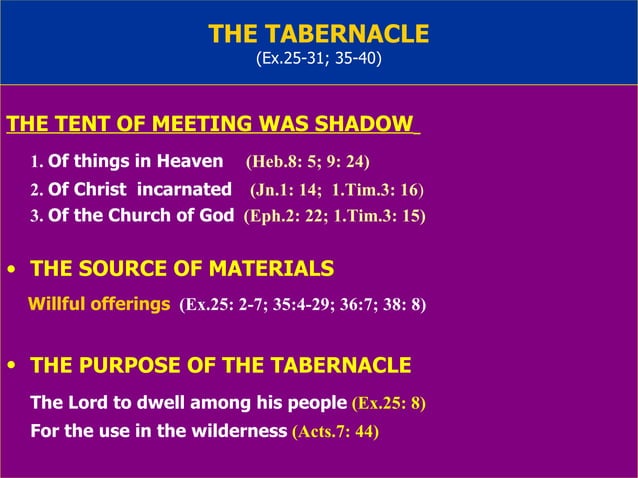 TABERNACLE | PPT