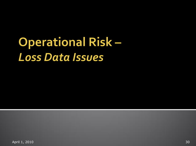 Operational Risk Management | PDF | Business Accounting & Finance ...