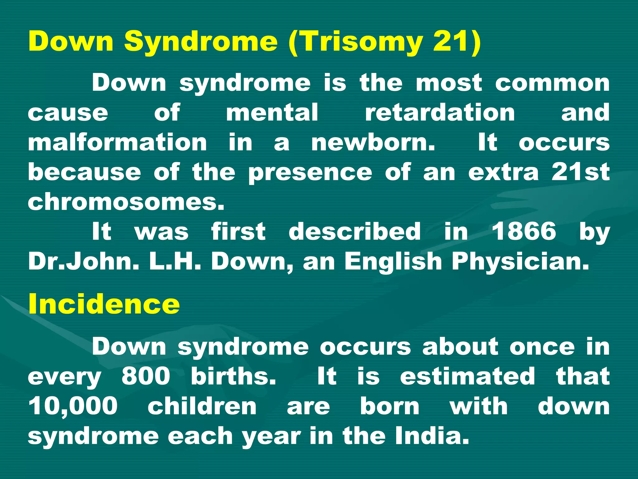 Chromosomal Disorder | PPT